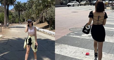 아이비 40도 폭염에 훌러덩 노출 브라톱만 입고 나갔네