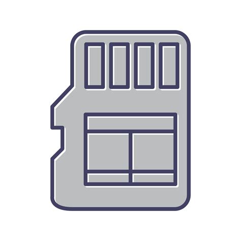 Memory Card Vector Icon 16737460 Vector Art At Vecteezy