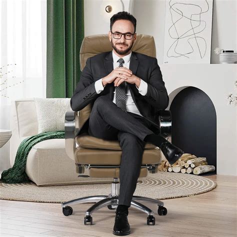 Vane Thick High Back Office Leather Office Chair Kinnls
