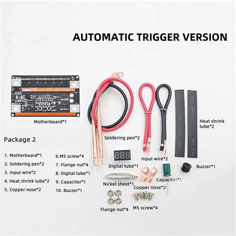 Diy 휴대용 배터리 에너지 저장 스폿 용접기 Pcb 회로 기판 스폿 용접기 용접 펜 Led 디지털 전압계 12v 용접 장비