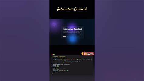 🎨 interactive gradient magic css3 and javascript combo 💻 shorts