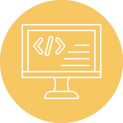 Coding Line Circle Icon Design Vector Art At Vecteezy