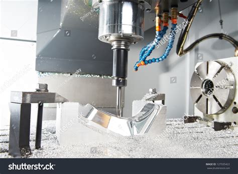 PowerPoint Template Cnc Machine Tool Industrial Metal Machining Cutting Process Ijoukmljj