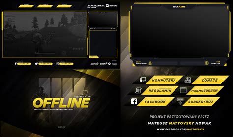 Yellow And Black Stream Overlay Template Mattovsky Design