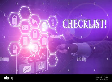 Writing Note Showing Checklist Business Concept For List Items Required Things Be Done Or