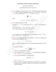 Hwk Pdf Stochastic Analysis For Finance Winter Homework Points Due Monday