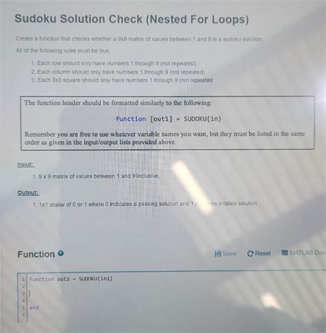 Sudoku Solution Check Nested For Loops Create A