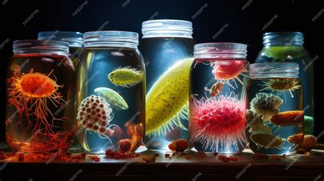 Premium Ai Image Bacteria Microscopic Unicellular Organisms