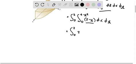 SOLVED Use Triple Integration In Order Dz Da Dy To Find The Volume Of