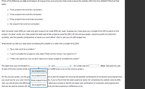 Solved 10 Using Production Indifference Curves To Determine