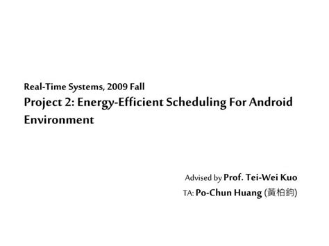 ppt energy efficient scheduling for android environment powerpoint