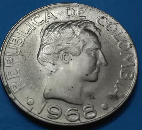 Colombia Moneda 50 Centavos 1968