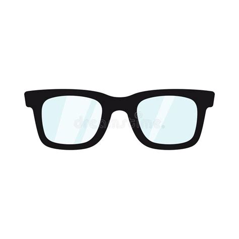 Eyeglasses Isolated On White Background Flat Style Vector Illustration