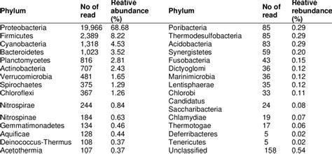 Analysis Of Bacterial Phyla In Binh Chau Hot Spring Download