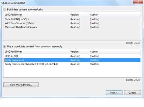 Entity Framework Linqlinqpad Same Query Different Results Stack