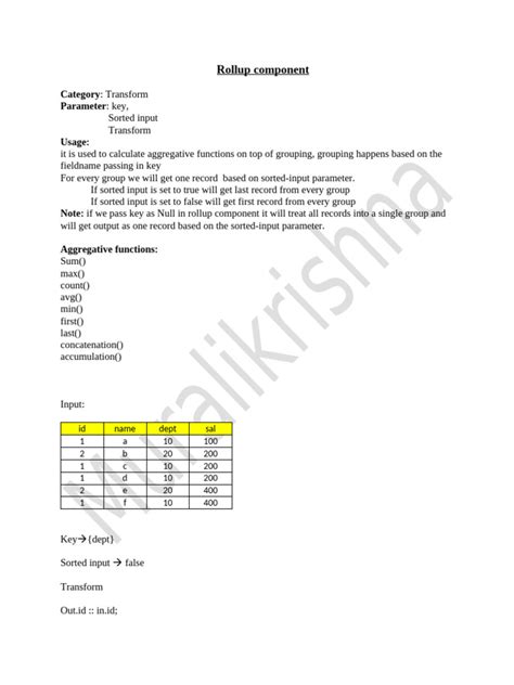 Rollup Component Pdf Parameter Computer Programming Computer