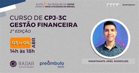 Curso De Cpj 3c Gestão Financeira 2ª Edição Sympla