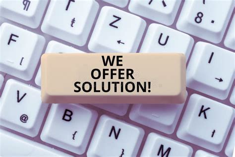 Conceptual Display We Offer Solution Business Overview Give Means Of