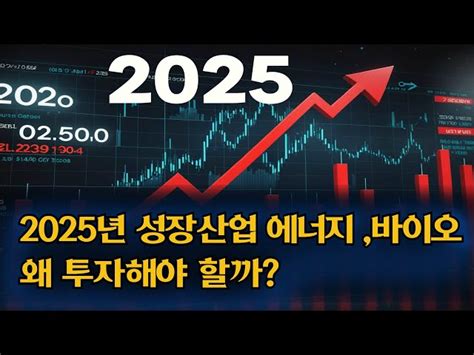 2025년 성장산업 에너지와 바이오 왜 투자해야 할까