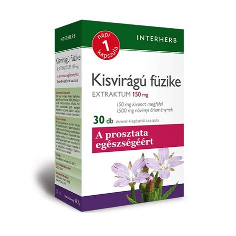 Interherb Napi Kisvirágú füzike extraktum kapszula x Mpatika hu