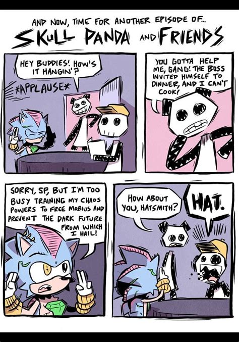Sam And Fuzzy Skull Panda And Friends R Internetcomics