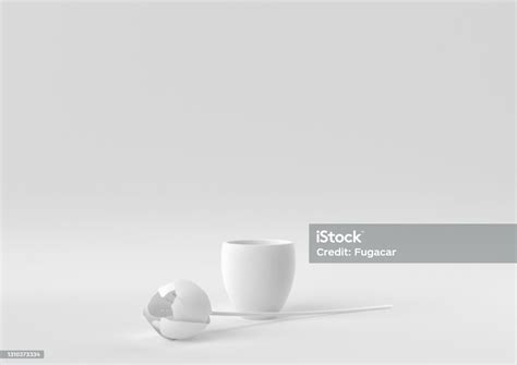 흰색 배경에 흰색 나무 냄비 최소한의 개념 아이디어 크리에이티브 단색 3d 렌더 0명에 대한 스톡 사진 및 기타 이미지 0명