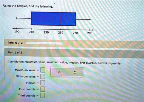 SOLVED Texts Also Find Interquartile Range Using The Boxplot Find