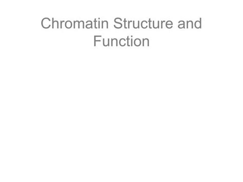 Structure And Organization Of Chromatin Pdf