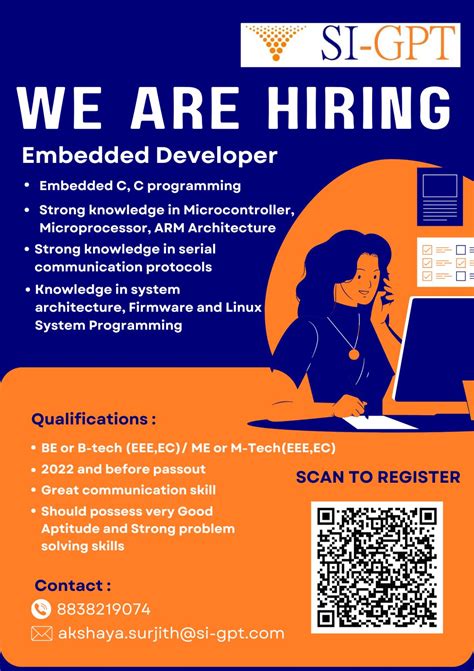 Si Gpt On Linkedin Excellent Opportunity We Are Hiringembedded