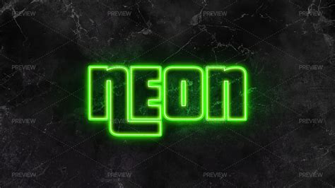 Neon Text Effect Graphics Motion Array