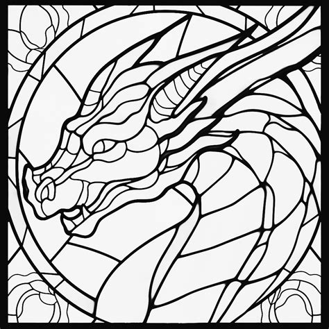 Strawberry Dragon Stained Glass Pdf And Png Template Intermediate Stain Glass Projectstained