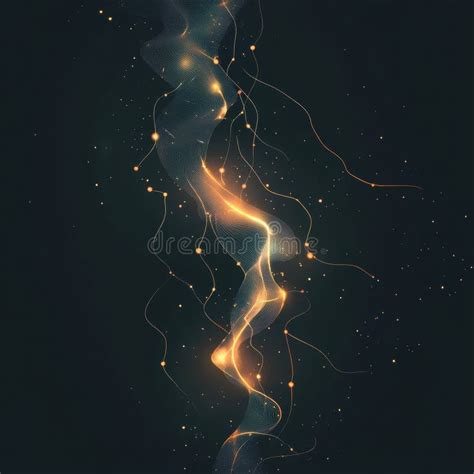 Scientific Depiction Of Brain And Nervous System With Glowing Neuron