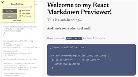 Fcc Simple React Markdown Previewer