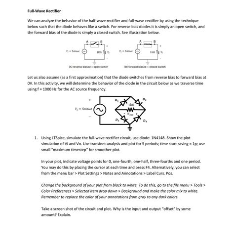 solved in ltspice draw the full wave bridge rectifier 44 off