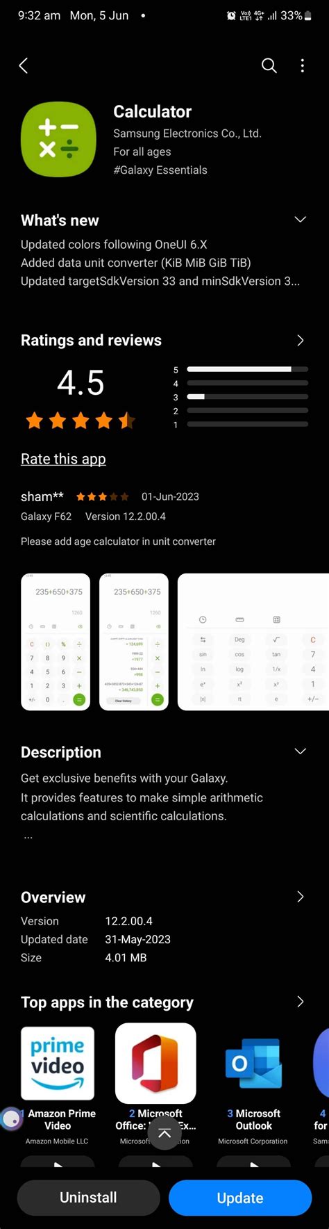 Calculator App In Samsung Galaxy A54 5g Samsung Members