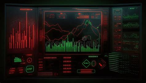 Futuristic Virtual Graphic Touch User Interface Hud 3d Rendering Stock Illustration