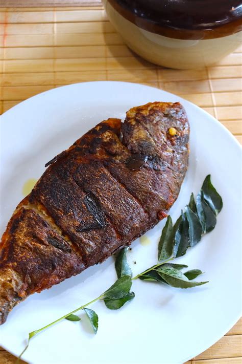 Whole Sea Bream Fish Fry Indian Seafood Recipe Cooking With Thas