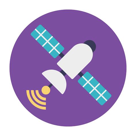 Satellite Based Communication System Icon Design 27194777 Vector Art At