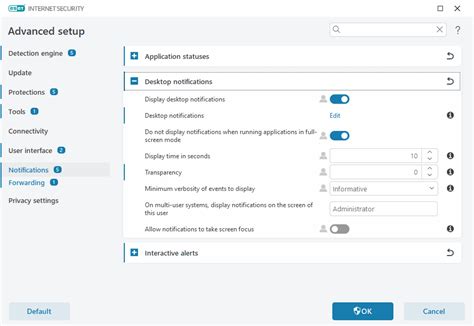Desktop Notifications ESET Internet Security 17 ESET Online Help