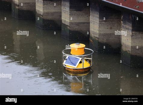 A Ysi Brand Solar Powered Water Quality Monitoring Buoy With Remote
