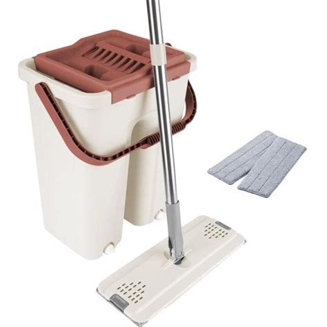 Willonin Balai serpillière plat avec Chiffons Seau d essorage extra