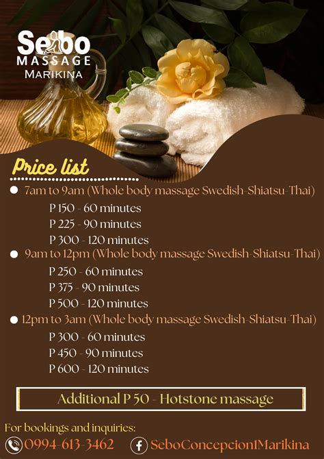 For Sebo Massage Jp Rizal Concepcion Uno Marikina