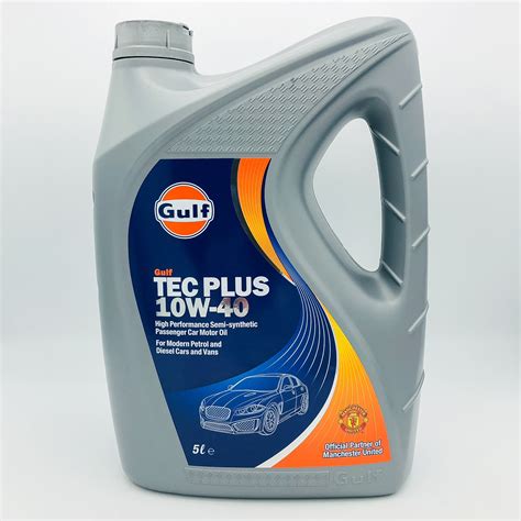 Gulf Tec Plus 10w 40 Semi Synthetic Engine Oil 5 Litres All Oils