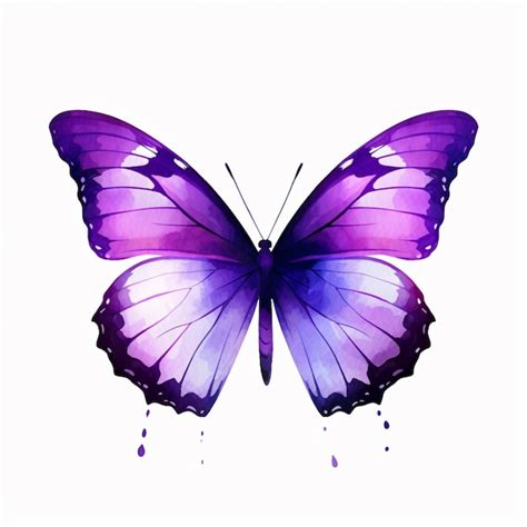 Premium Photo Purple Butterfly With Black Spots On Wings And Purple