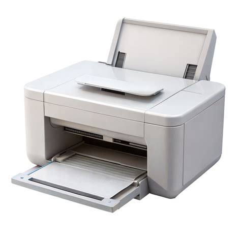 A White Printer With A Black Handle And A White Paper Tray 45617975 Png