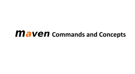 Maven Commands And Concepts Cheat Sheet Digital Varys