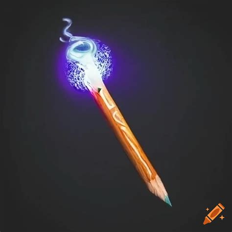 A Magic Pencil With Runes And Magic And Ink Flows On Craiyon