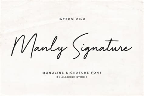 Manly Signature Font Free Download Creativetacos