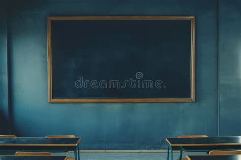 In The Center Of The Classroom Theres A Wooden Blackboard Dark