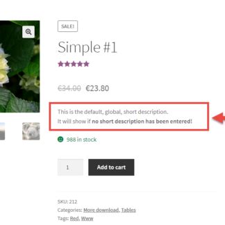 Woocommerce Display Long Description Instead Of Short One Single
